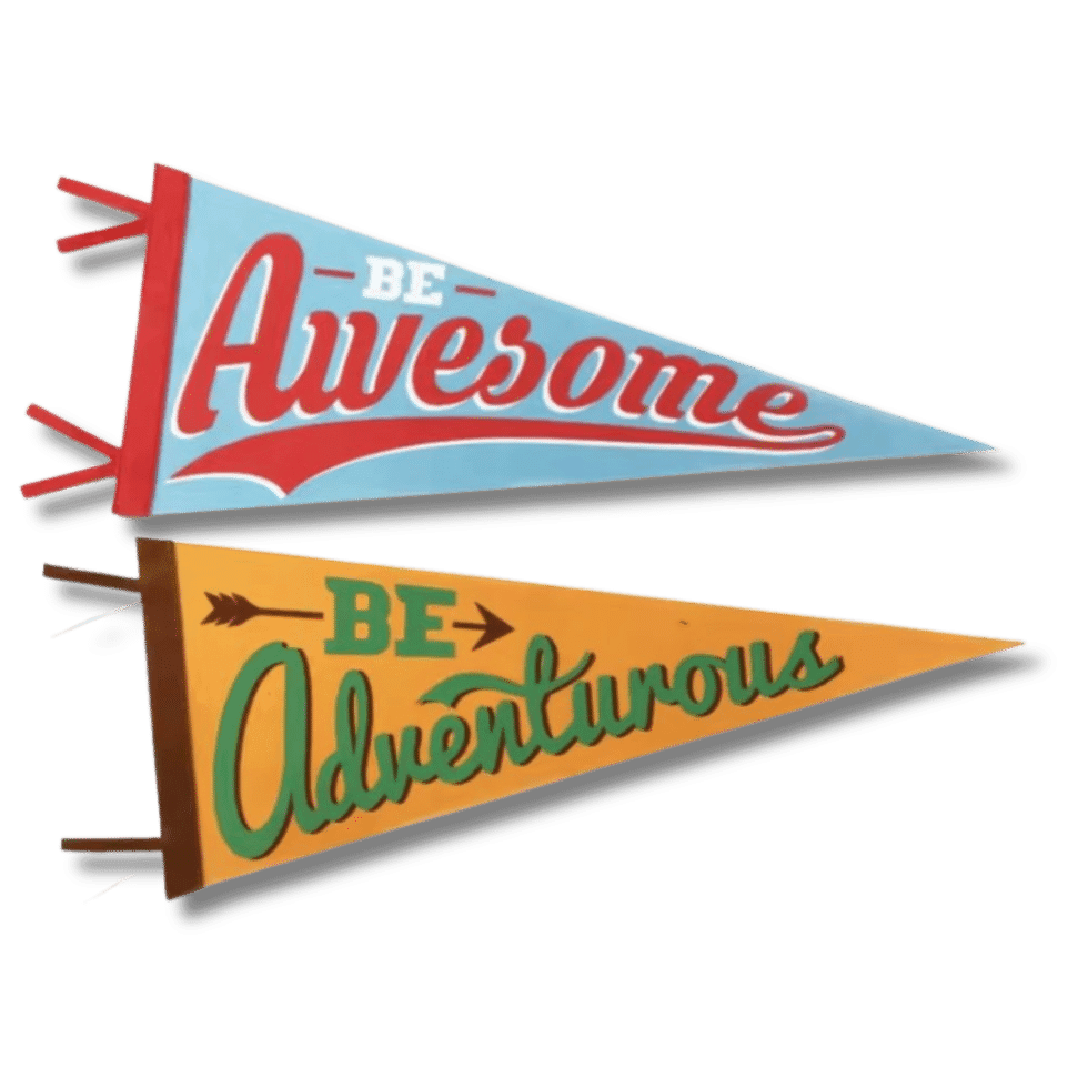 Custom Pennants Felt and Fabric Nr1 Excellent Flags Banners